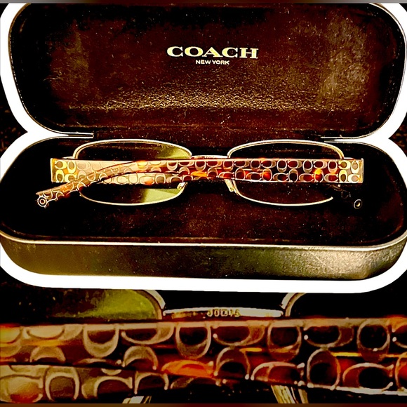 Coach | Accessories | Coach Designer Eyeglasses With Case Wire Rims ...